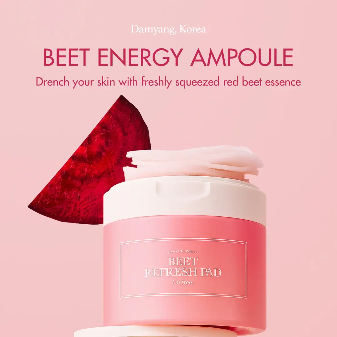 I’m From Beet Refresh Pads 260ml Hydrating & Refreshing Toner Pads